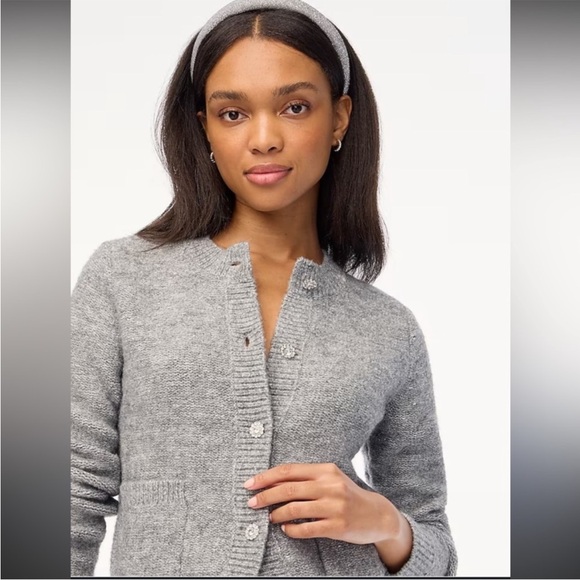 J. Crew Factory | Sweaters | J Crew Shimmer Lady Cardigan Sweater ...